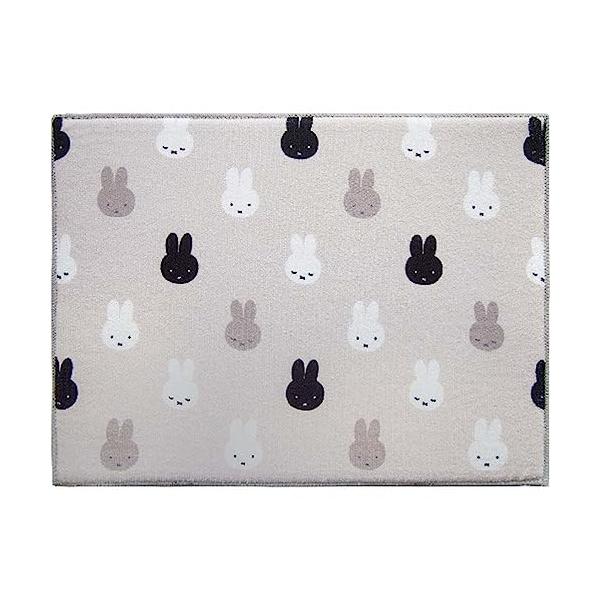 ならびミッフィーグレー/30×40cm/019816・Size:30×40cmStyle:ならびミッフィー・パッケージ個数:1・サイズ（約):40×30×0.5cm、重量:61g、材質:表生地/ポリエステル100％、中材/ポリウレタン、洗濯...