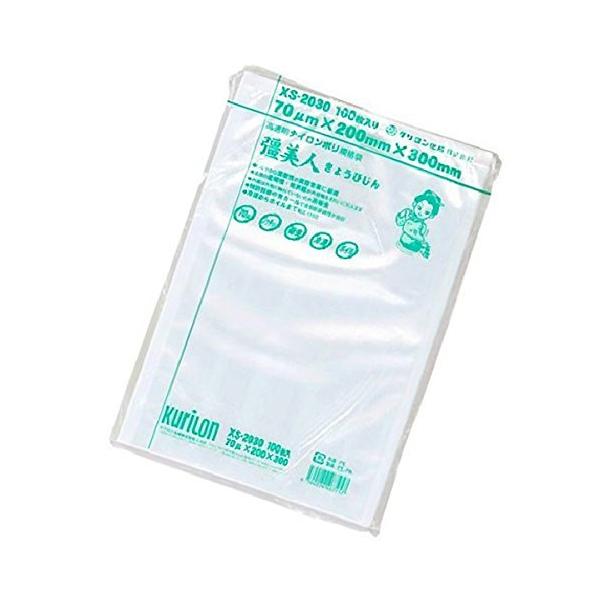 彊美人70XS高透明クリアー/100シート（x 1)/XS-2030・パッケージ個数:1・折喜 彊美人 XS-2030 (巾20cm*長30cm) 厚70μ 100枚入 ナイロンポリ袋 真空対応袋/高強度五層/三方規格袋 oriki　サイズ...