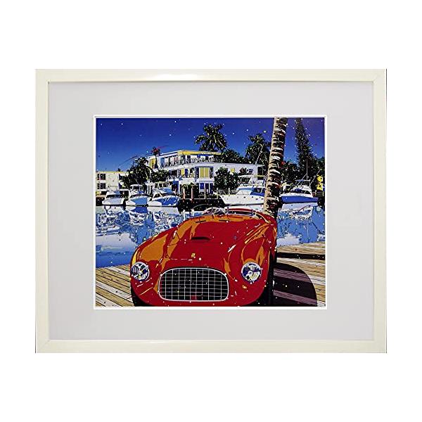 モダン・マルチカラー 53x43cm ・鈴木英人のアートプリント　額付きです。・額サイズ：53x43cm・技法：　オフセットアートプリント・届いたらすぐに飾ることができます。