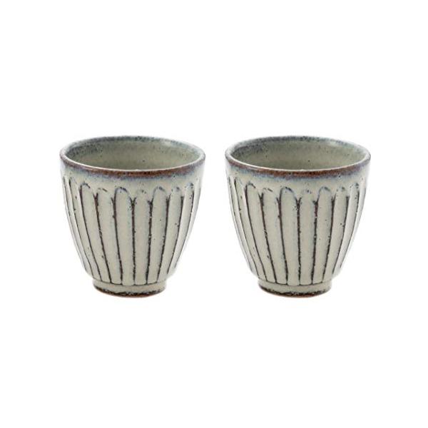 ジャパニーズ・ライトグレーなど 230ml 20548052・サイズ:約径8.3×高8.3cm・素材:陶器・容量：約230ml・信楽ならではの個性ある品。一つ一つ丁寧に彫りを入れて窯変焼成で仕上げた味わい深い器です。創業1989年・炎の味窯...