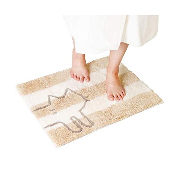 ホワイト/1 x 1 cm (長方形)/4548622985528・Color:ホワイトSize:1 x 1 cm (長方形)・パッケージ個数:1・サイズ:約45cm×60cm(マットの高さ 約15mm)・アイテム:乾度良好バスマット・「乾...