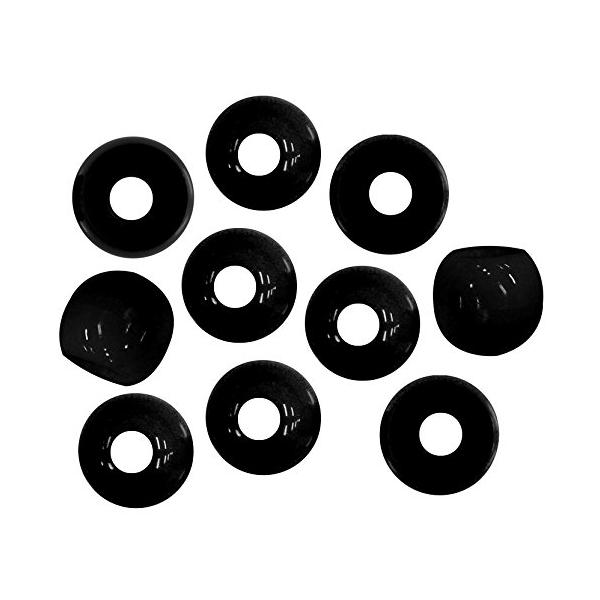 ・ブラック 25mm P-25・・Size:25mmColor:ブラック・品番：P-25・仕様：ループエンド・色・柄：Col.9 黒・サイズ：約 直径25mm・入数：10個入り