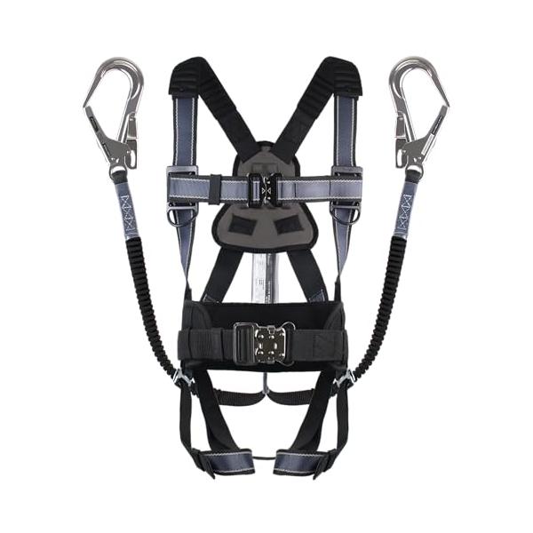 フルボディハーネスブルーグレー/Free Size/-・パッケージ個数:1・新規格完了 本商品は厚生労働省が認定した日本産業安全技術協会 (TIIS)のJIS T-8165による新規格の適合判定を受けた商品です。・超軽量 高強度アルミ合金を...