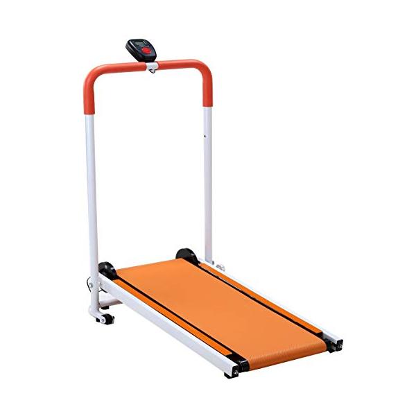 ・オレンジ  ・本体サイズ:幅50×奥行80×高さ101cm / 収納時サイズ:幅50×奥行20×高さ116cm・ベルトサイズ:幅28×奥行76cm・5つの表示モード:(SCAN、時間、スピード、距離、カロリー)・付属品:EVAマット・耐荷...