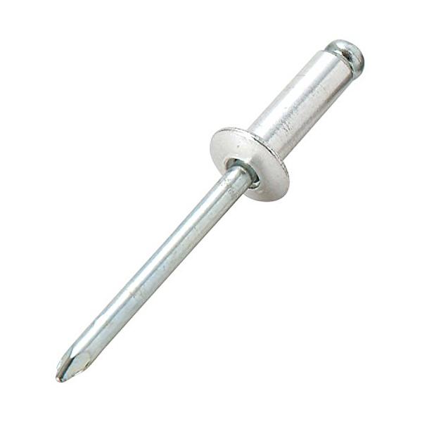 ・  ST6-4・リベット径:4.8mm・下穴寸法:4.9~5.0mm・締付可能板厚:3.2~6.4mm・引張強度:600kg・剪断強度:460kg