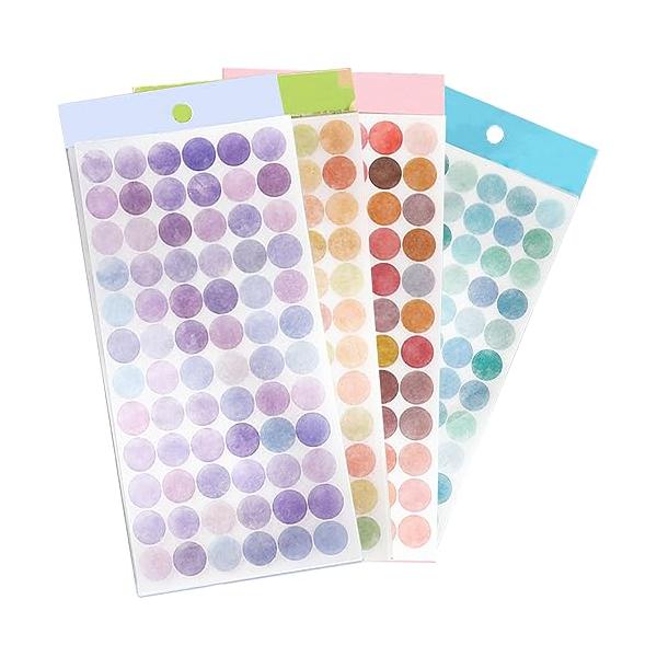 ミニマルピンク系 パープル系 グリーン系 イェロー系/-/sdc-236・仕様：カラーラベル丸型 4種類 各6枚 材質：和紙 カラー：ピンク系+パープル系+グリーン系+イェロー系。注：画像は光ディスプレイによって若干の色差があります・4色各...