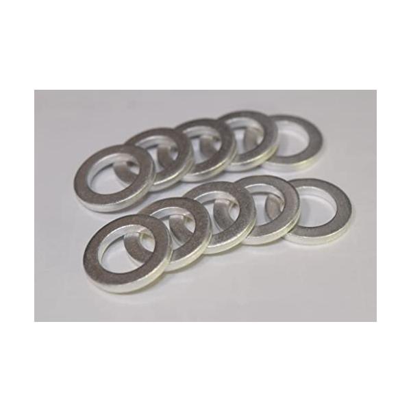 １０個・・Style:１０個・簡易包装パッケージ・エンジンオイル交換時に交換不可欠なドレンパッキンセット・アルミの柔らかい材質の特徴を利用しパッキンとして使用出来ます。・必ず締め付けトルクを守り取り付けて下さい・装着前に必ず取り付け面に付着...