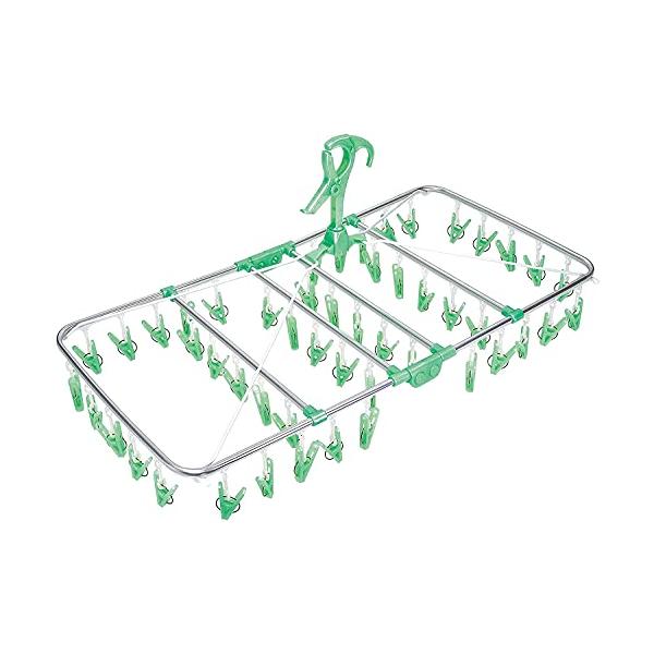 角ハンガー 50ピンチグリーン/縦38×横70×高さ35cm/85393・Size:縦38×横70×高さ35cmStyle:角ハンガー 50ピンチ・パッケージ個数:1・サイズ：縦38×横70×高さ35cm・重量：0.81Kg・材質：(本体)...