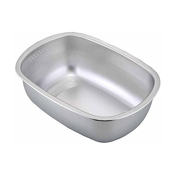 03.)小判型洗い桶04.)小判型洗い桶/足付 小判型/43698・Color:04.)小判型洗い桶・パッケージ個数:1・メーカー型番:43698・サイズ:(約)幅37.5×奥行26.5×高さ12.3cm、重量:約560g・材質:18-8ス...