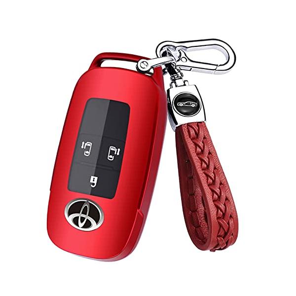 ・革ベルト、赤  ・・Color:革ベルト、赤・【ファッションなデザイン】伝統的なスマートキーケースのイメージを変えるため、うちのデザイナーが新型な材料と独特なデザインスタイルを用いて、斬新なスマートカー キーホルダーを設計し出した。ファッ...