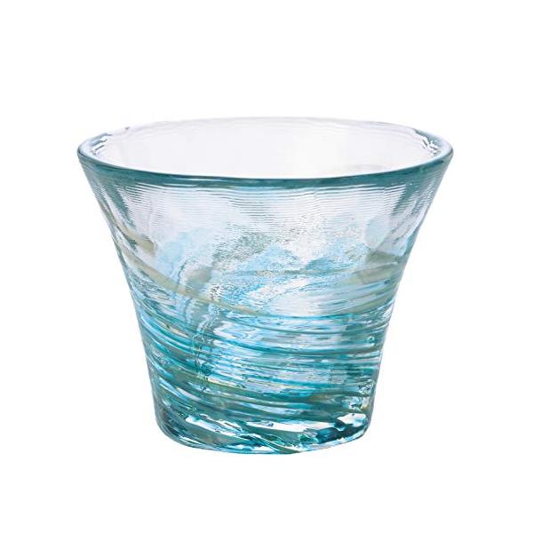 モダン盃 夏椿/-/F-71901・パッケージ個数:1・色も形も様々なガラスの酒器「盃コレクション」シリーズ・サイズ:約最大6.5(口径6.5)×高さ5cm・重量:約120g・容量:約60ml