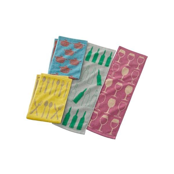 フェイスタオルグレー・ピンク・ブルー・イエロー/小/SV-1612-4・パッケージ個数:1・スリムフェイスタオル4枚セット商品タイプ：中厚手・サイズ:約20×60cm 生産国:中国・素材：綿100%・スリムでショートなフェイスタオルキッチン...
