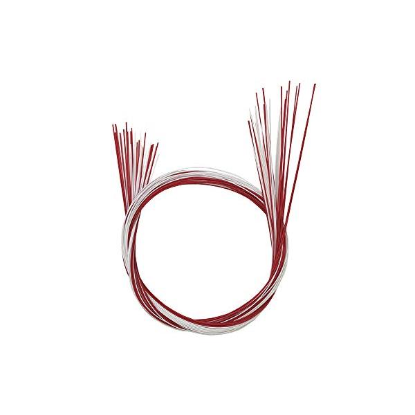 水引赤15／白15/-/-・パッケージ個数:1・絹巻きとは・・・こより状の紙に人工絹糸を巻きつけた水引・水引 赤／白各１５本　長さ：約９０cm・素材：紙・人工絹糸（レーヨン）日本製・お子様の手の届かないところにて保管してください・水濡れ・摩...