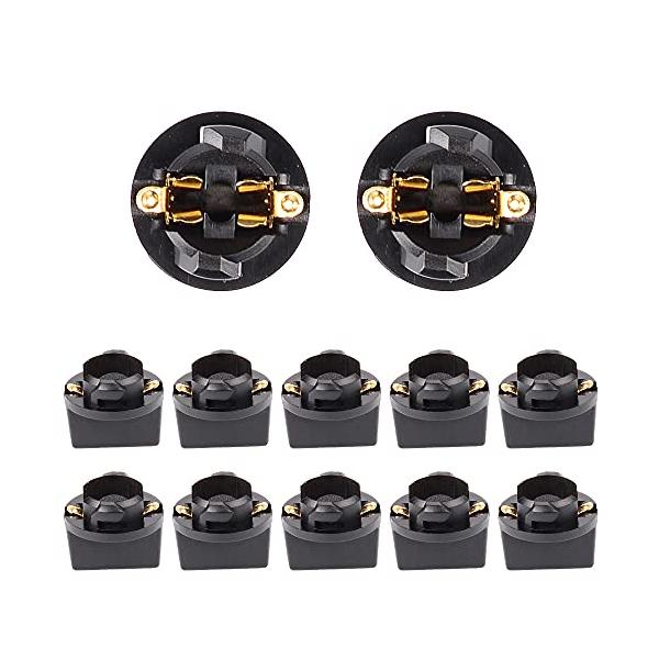 ・ 10個 194 twist lock base・・Size:10個・「用途」：それは古いか壊れたT10ソケットを交換することができます・「材質」：プラスチック＋金属、品質優等で、安心してご使用ください・「パッケージ内容」：10×T10ソ...