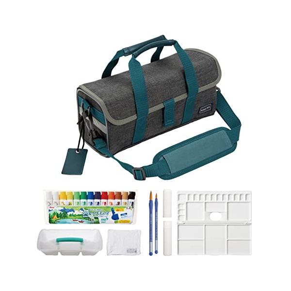 ・【洗濯対応プレミアムコンパクトモデル】ターコイズグリーン 幅290×奥行95×長さ120mm ZST32-DG・・Color:【洗濯対応プレミアムコンパクトモデル】ターコイズグリーン・【特長】6年間使う学校に便利なシンプルデザイン水彩絵の...