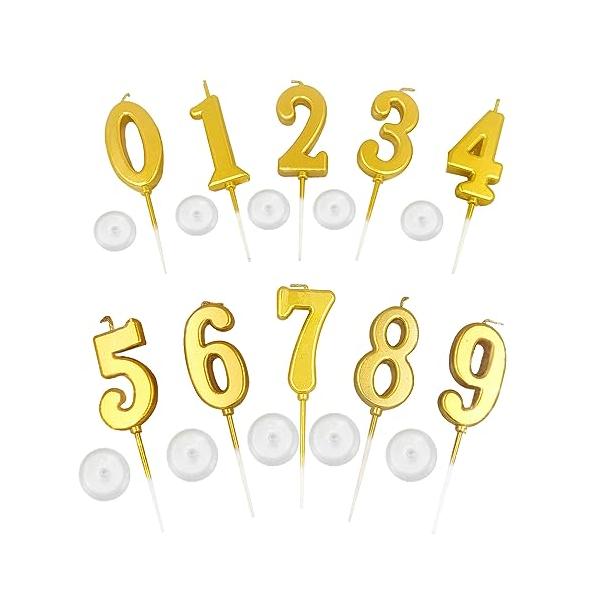 モダンイエロー/-/-・Color:イエロー・商品仕様サイズ：8×2.5×4.5cm、設定内容：0〜9の数字計10個、ゴールドいろ採用。・高品質の素材これらのバースデーキャンドルは、高品質のワックス素材とPPプラスチックキャンドルホルダーで...