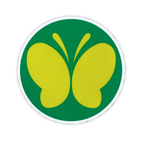 マグネットグリーン/ワンサイズ/KD-10・パッケージ個数:1・本体サイズ:122×122(mm)・マグネットタイプ・反射シート仕様・1枚入