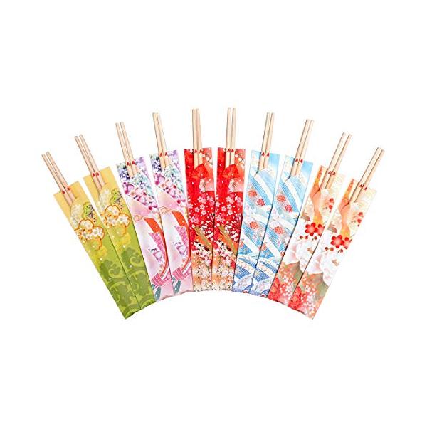 ・箸  IWAIHASHI_OYA・・PatternName:友禅揃いことほぎ（10膳組）・カラフルで多彩な色合いの箸袋が食卓を彩ります。・国産ひのきを使用した白木の祝箸です。・華やかな絵柄でお祝いの席にピッタリです。・【材質】箸/ひのき、...