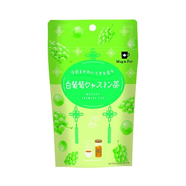 FlavorName:白葡萄ジャスミン茶PatternName:単品・原材料:ジャスミン茶/香料・商品サイズ(高さx奥行x幅):18cm×18cm×11cm・ティーバッグ2g×6p・可憐に香るジャスミン茶にスッキリと甘い白葡萄をあわせました...