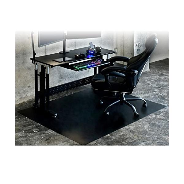 床保護ブラック/130×160cm/DCFM-1316(S)(BK)・Color:ブラックSize:130×160cm・パッケージ個数:1・本体サイズ幅130×奥行160cm、厚み1.5mm・傷や汚れ、熱に強い素材材質:PVC(塩化ビニル樹...