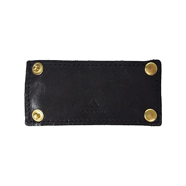 レトロ・ブラック(牛革)  721304・・Color:ブラック(牛革)・【サイズ】幅10×高さ4.7cm　【重量】約8g・【材質】牛革、真鍮ボタン・【生産国】日本・GOAL ZERO 各種に対応したレザーカバー。タンニンなめしの本革レザー...