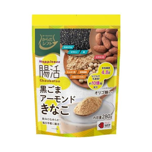 -/-/4902939378112・パッケージ個数:1・原材料大豆（アメリカ又はカナダ）、食物繊維（イヌリン）、アーモンド、黒ごま、ガラクトオリゴ糖液糖、デキストリン、乳酸菌乾燥粉末（殺菌）