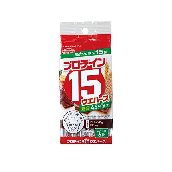 -/-/00528・パッケージ個数:1・内容量：6枚・カロリー:2枚(17.8g)当たり 97kcal・原材料：小麦粉（国内製造）、植物油脂、大豆たんぱく、砂糖、ココアパウダー、卵、澱粉、食塩、乳糖／乳化剤、香料、膨張剤、ピロリン酸鉄、甘味...