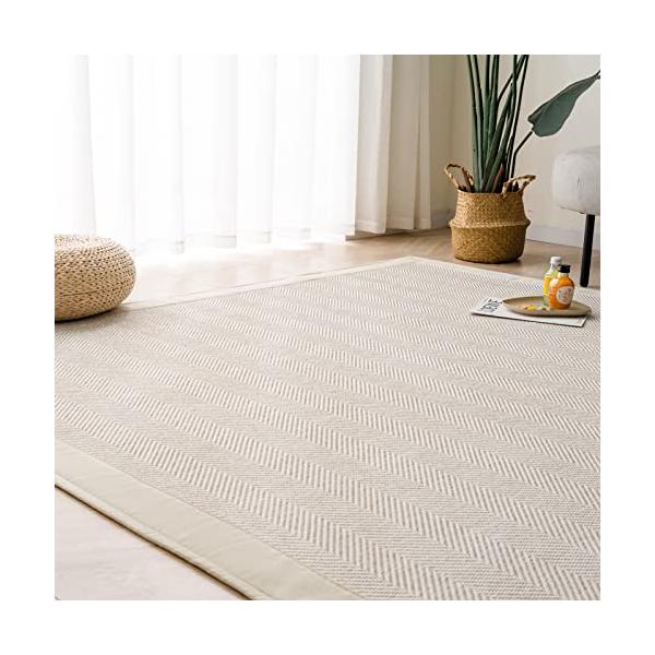 北欧ベージュ/約3畳/-・Size:約3畳Color:ベージュ・パッケージ個数:1・国内累計販売２億円2022年3月発売から2024年6月まで累計販売２億円突破誠にありがとうございます低彩度の灰色を基調とした高級感あふれるカーペットです。落...