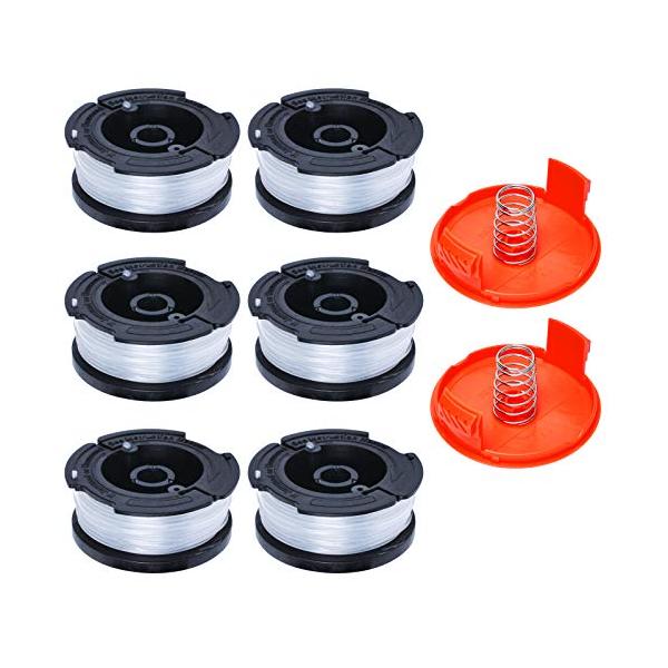 ナイロンコード+カバー・【対応モデル】ブラックアンドデッカー対応AF100草刈り機と交換性があります：GH400 GH500 GH600 GH610 GH900 GH912 ST6600 ST7000 ST7700 CST1000 CST1...