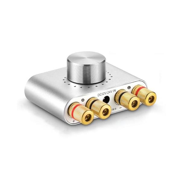 高音質の音楽出力このアンプは高性能のコンポーネントとチップを採用し、微細なもと音がよく再現して、クリア音が楽しめます。Bluetooth 5.0 のデバイスは安定に接続し、ステレオサウンドを実現できます。・独特なデザインこのアンプはアルミ合...