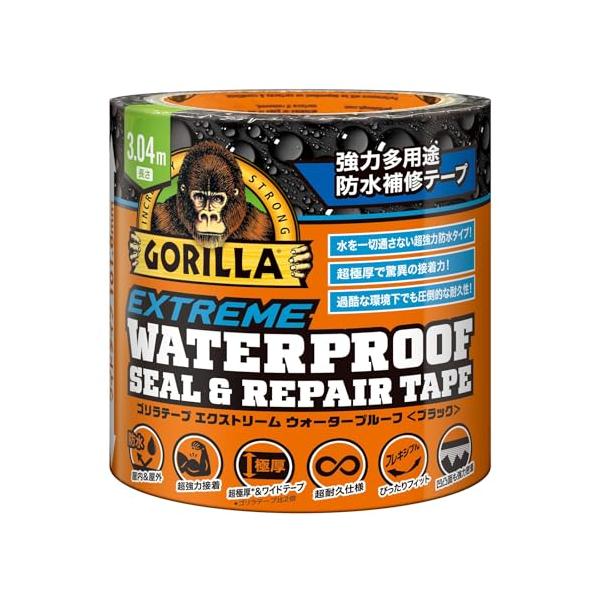 ブラック 101.6ｍｍ×3.04ｍブラック/-/NO1782・Style:ブラック 101.6ｍｍ×3.04ｍ・パッケージ個数:1・用途:さまざまな箇所の補修、補強、密閉・超強力防水・超強力接着・超極厚&amp;ワイドタイプ*1(*1 ゴ...