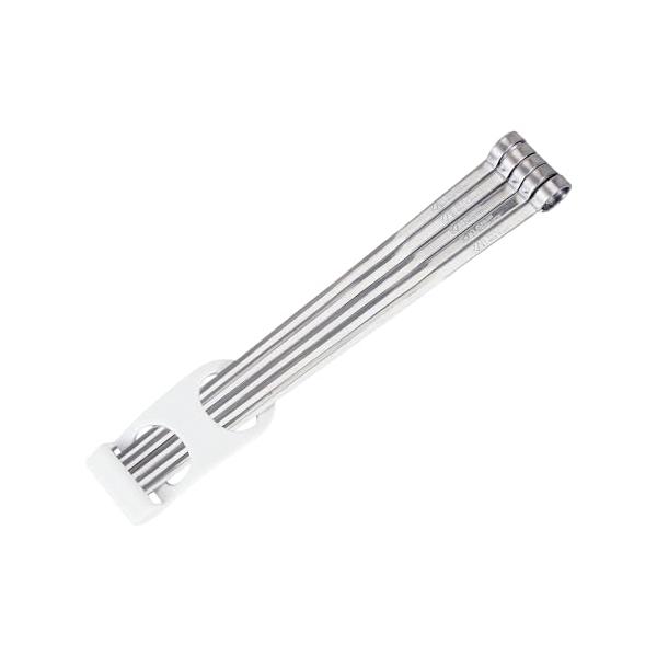 焼き串シルバー/-/DH8056・Color:シルバーStyle:焼き串PatternName:焼き串 21cm(収納パーツ付き)・パッケージ個数:1・。串が平型なので食材がしっかりまとまり、全体がムラなく焼けます。・サイズ：212×35×...