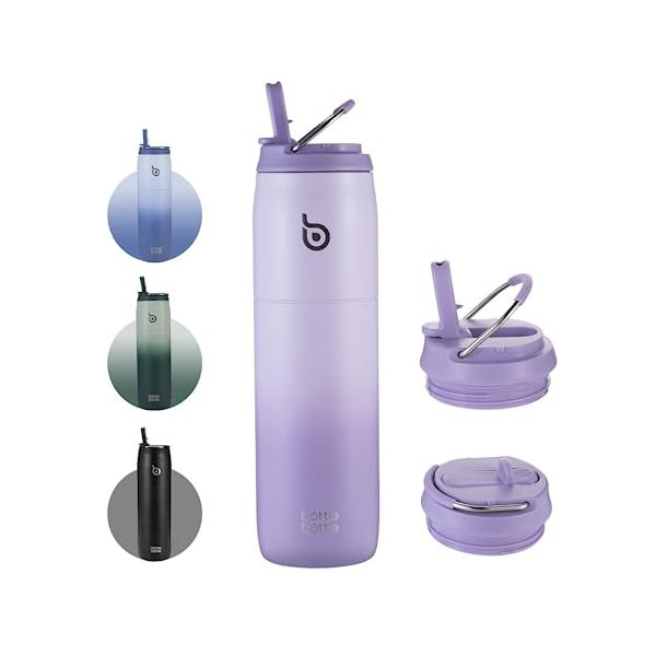 パープル/1000ml/B2C01357A・Color:パープルSize:1000ml・保温・保冷時間は６時間以上：ステンレス断熱二重構造で抜群的な保温・保冷力です。冷たい飲み物でも結露しない、熱い飲みのもでも持ちやすい。どこでも飲みのもの...