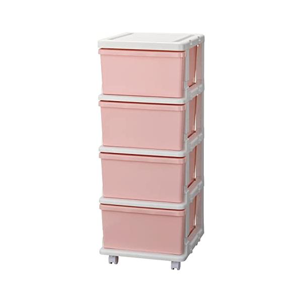 4段ピンク/4段/SIU-4-PI・Color:ピンクStyle:4段・パッケージ個数:1・本体サイズ:幅35×奥行42×高さ83.3/88.3cm・本体重量(kg):3.4・材質:ポリプロピレン・原産国:日本・色:ピンク