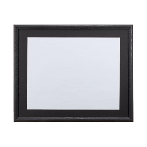 1枚ブラック/半切/63364・Size:半切Style:1枚Color:ブラック・パッケージ個数:1・カラー:ブラック・前面板:ガラス・厚手Vカット台紙(1.3mm)・付属品:吊紐・額縁外寸:428×521mm