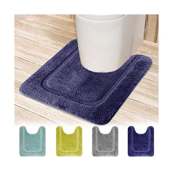 ネイビー/-/-・Color:ネイビー・商品仕様3層構造：表面/ポリエステル100％、中材/厚い不織布、裏面/TPR滑り止めデザイン、毛足の長さは約15mmです。・耐久性独特なマイクロファイバー素材は耐久性があり、長期間使用でき、脱落せず、...