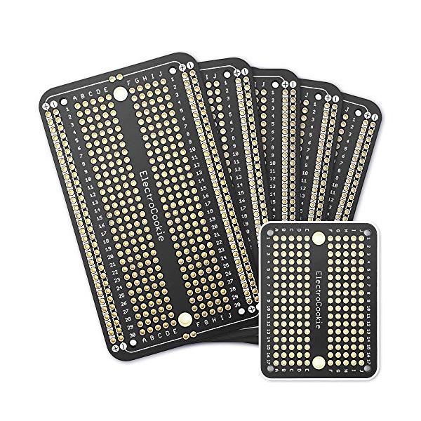 ブラック/-/ECPB_H_BK'_5P・Color:ブラック・パッケージ個数:1・信頼性のある固定回路へのブレッドボードプロトタイプの転送に有効・多様なプロトタイピング用途に使える人気のブレッドボード配列・Arduino Nano、Pro...