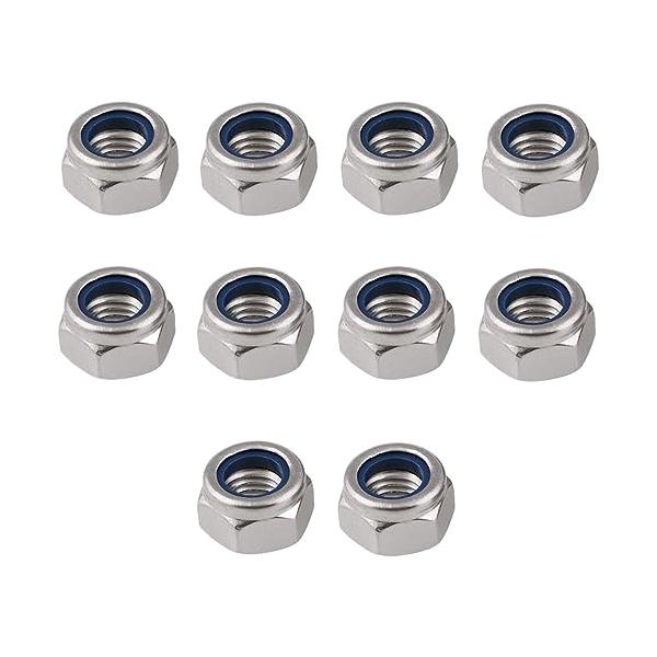 ・ M8 ・・Size:M8・【商品説明】 ステンレス 六角 ロックナットになります。・ステンレス鋼で作られており錆に強い為、外でのDIYにもご利用いただけます。・緩い止めのナイロンリングが付いており振動等でのナットの緩みを防止します。・各...