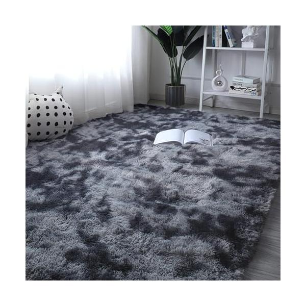 ダークグレー/160x200cm/-・Color:ダークグレーSize:160x200cm・??厚手版仕様サイズ：160x200cm 、重量2KG。(1)毛足の長さ：約40mm (2)ポリウレタンの厚さ：約10mm（他社より5ｍｍ厚い）(3...