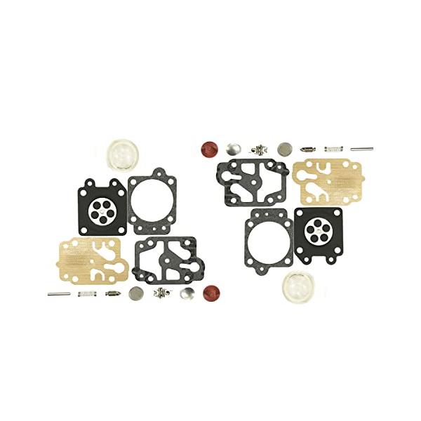 ・2セット  ・・Color:2セット・【使いやすい】：トリマーにそれらを置き、ドライバーをしっかりとねじってください。・【パッケージ内容】：2x（4個のキャブレターダイアフラム、8個の小部品）。・【互換性】：ワルボロ（walbro）ＷＹＪ...