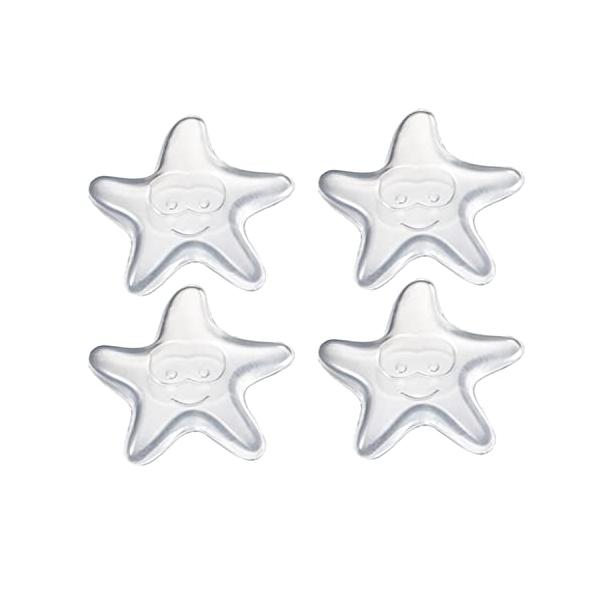 家庭用・透明色 ヒトデ 4PCS ・・Color:透明色Size:ヒトデ 4PCS・【優れたデザイン&amp;性能】痕跡ない衝突防止クッション、主素材の「ソフトシリコン」が98％を占め、副成分としてビスコース繊維を使用しています、柔軟性に優...
