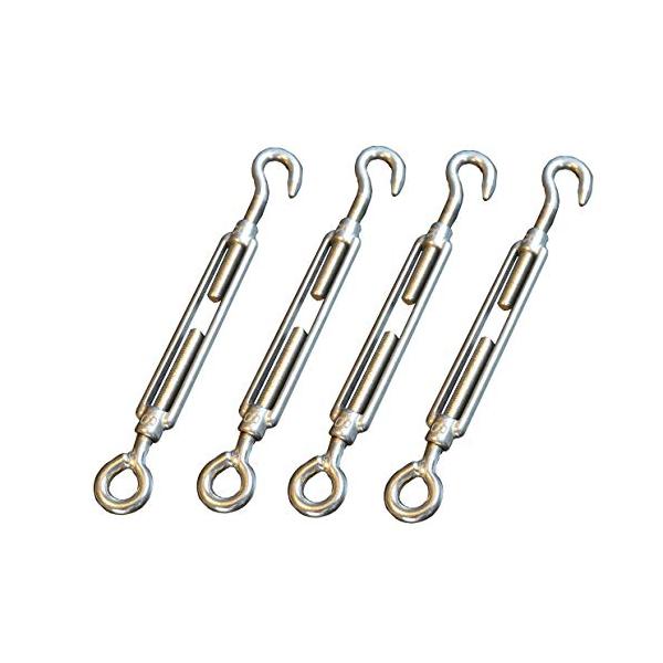 ・ M8 ・・Size:M8・【素材】18-8ステンレス鋼　SUS304 防錆性に優れたステンレススチールです。・【サイズ】M4 M5 M6 M8　 　各部の寸法については写真の寸法表を参考にしてください。・ターンバックルは中央部分を回転さ...