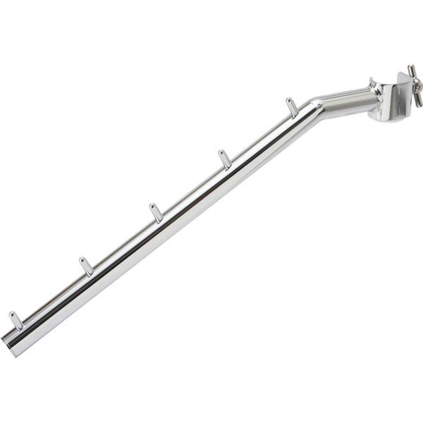 TAMATOSHIオリジナルハンガーラックに対応、横付け可能な追加傾斜ハンガー。サイズ: 総長さ38.0cm(ネジ除く)　φ19mm φ22.2パイプに取り付け可能材質:スチール製 カラー：メッキご注意点：製造時期により形状や仕様が多少異な...