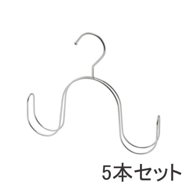 サッとかけてシワにならない、マフラー・ストール用ハンガー。スカーフやストールをクローゼットに収納　厚手のマフラーにもご利用頂けます。独特な形状がマフラー・ストール類を優しくホールド。アパレルメーカー、専門店でご利用頂いているハンガーです。サ...