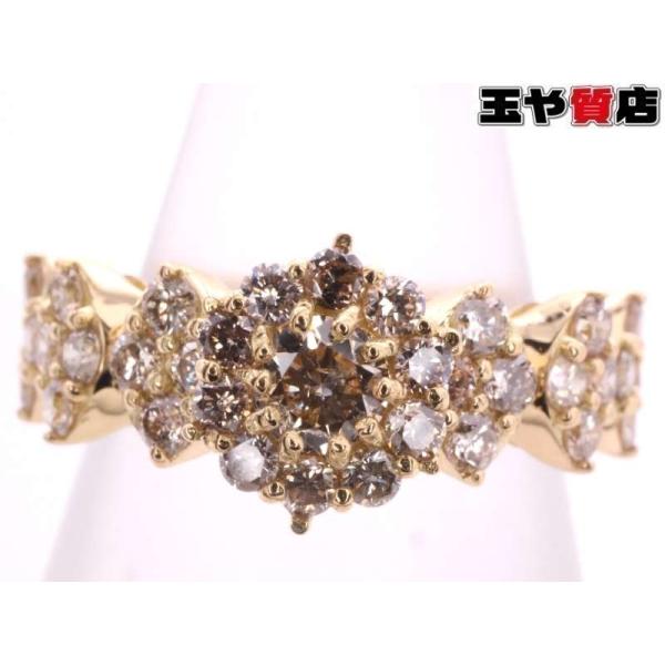 【商品説明】 リングの裏にカスリキズがあります。それ以外は全体的に美品です。【材質】18金 YG ダイヤモンド【カラー】 　【サイズ】 　12号　【重量】3.2g【状態 】　中古Ａ【付属品】 　【お問合せ番号】a1269【社内管理コード】 ...