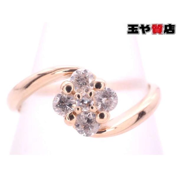 【商品説明】 　ミガキ仕上済みです。リングの裏にカスリキズがあります。【材質】18金 YG ダイヤモンド【カラー】 　【サイズ】 　10.5号　【重量】1.7g【状態 】　中古Ａ【付属品】 　【お問合せ番号】a1418【社内管理コード】 　...