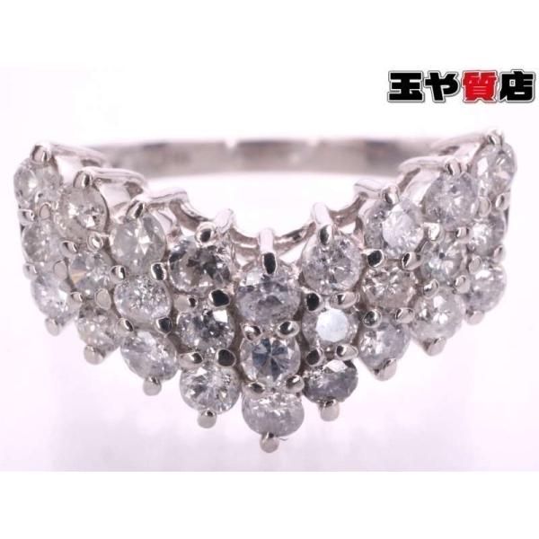 【商品説明】 　ミガキ仕上済みです。リングの裏にカスリキズがあります。【材質】pt900 ダイヤモンド【カラー】 　【サイズ】 13号強　【重量】3.7g【状態 】　中古Ａ【付属品】 　【お問合せ番号】a1479【社内管理コード】 　84476