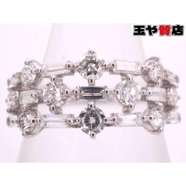 【商品説明】 　ミガキ仕上済みです。リングの裏にカスリキズがあります。【材質】pt950 ダイヤモンド【カラー】 　【サイズ】 　11.5号　【重量】4.2g【状態 】　中古Ａ【付属品】 　【お問合せ番号】a1994【社内管理コード】 　8...