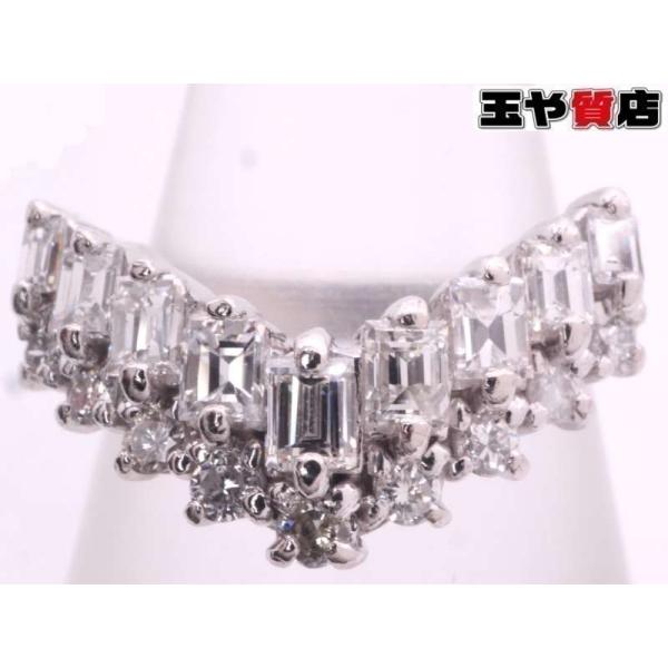 【商品説明】 　ミガキ仕上済みです。リングの裏にカスリキズがあります。【材質】pt900 ダイヤモンド【カラー】 　【サイズ】 9.5号　【重量】5g【状態 】　中古Ａ【付属品】 　【お問合せ番号】a2000【社内管理コード】 　85979