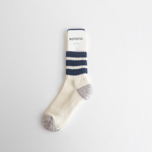 ■ブランド名：ROTOTO ロトト■商品名：COARSE RIBBED OLDSCHOOL CREW SOCKS■型番：R1255-AW25■カラー：NAVY■カテゴリ：ユニセックス ファッション小物当店で取り扱う商品は全て正規品です。偽物...